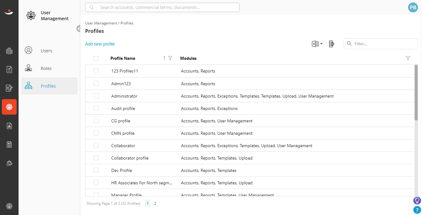 Setting Up Profiles – Pramata